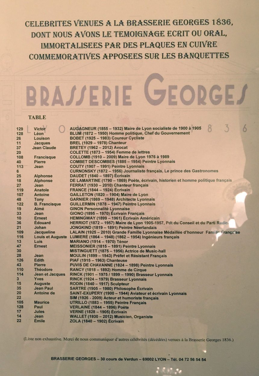 La brasserie Georges à Lyon, une institution depuis 1836 - VisiteLyon.fr
